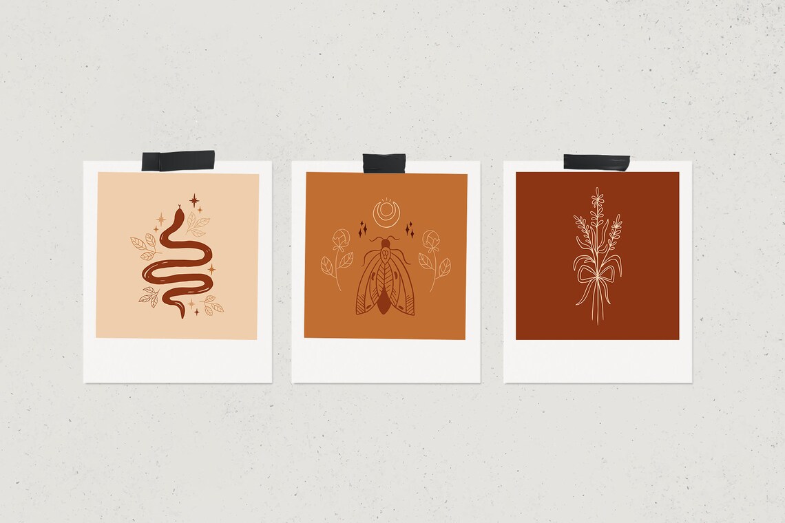 90 Magical Terra Design Elements Patterns Floral - Etsy