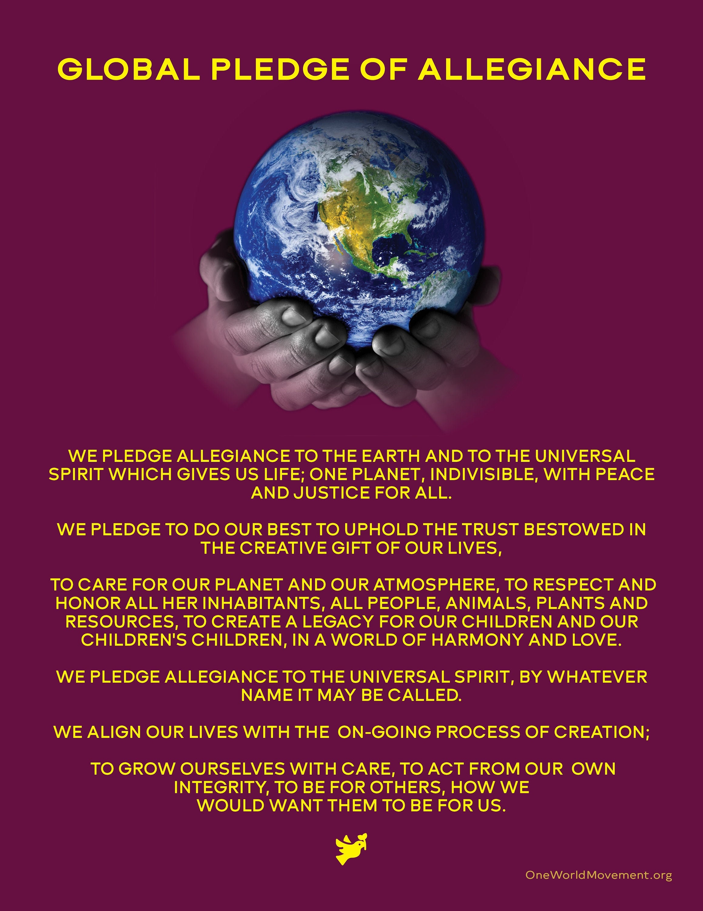 Pledge Of Allegiance Classroom Poster