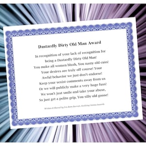 Creative Genius Award, Appreciation Award, Art Award, Party Favors ...