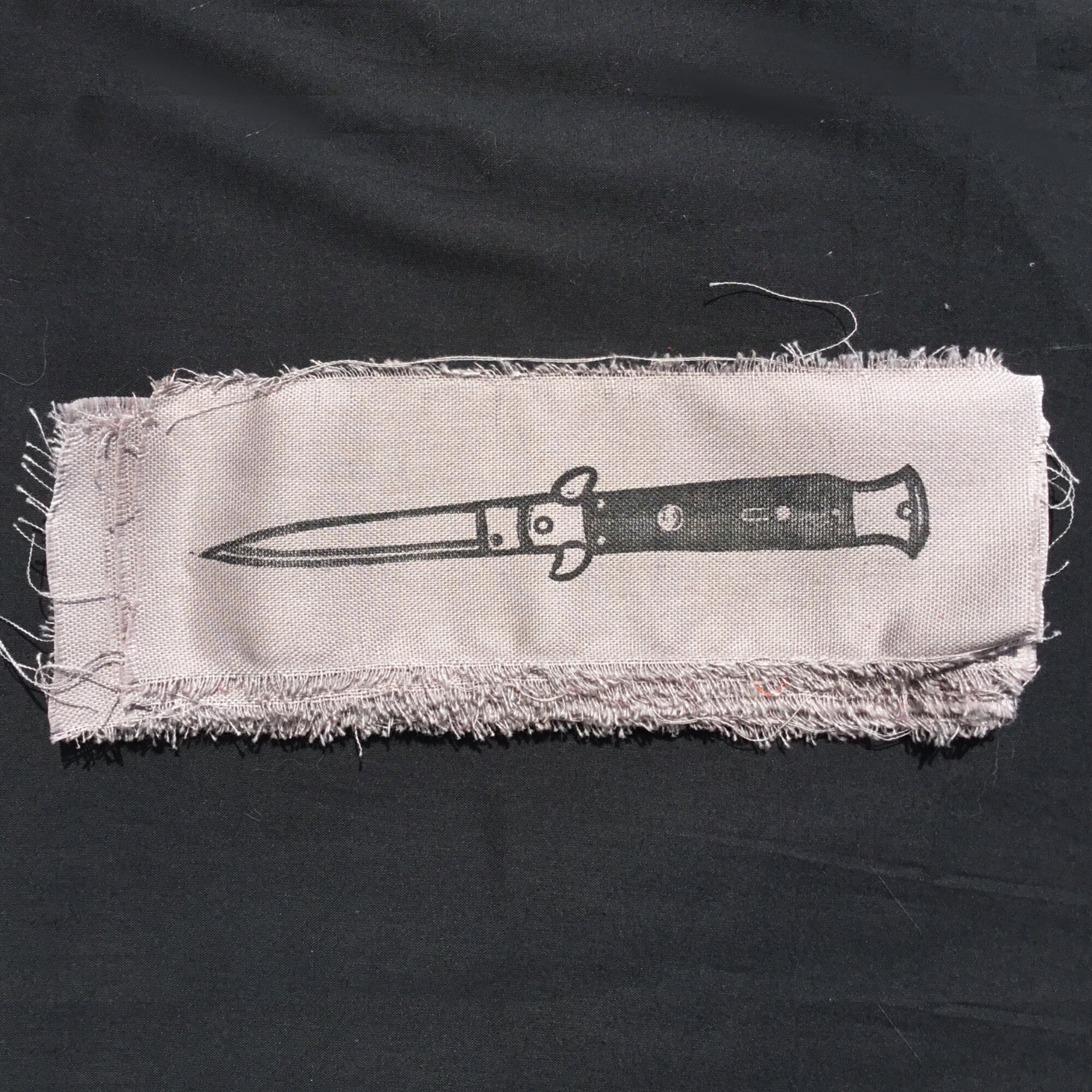 Switchblade Linocut Patch - Etsy
