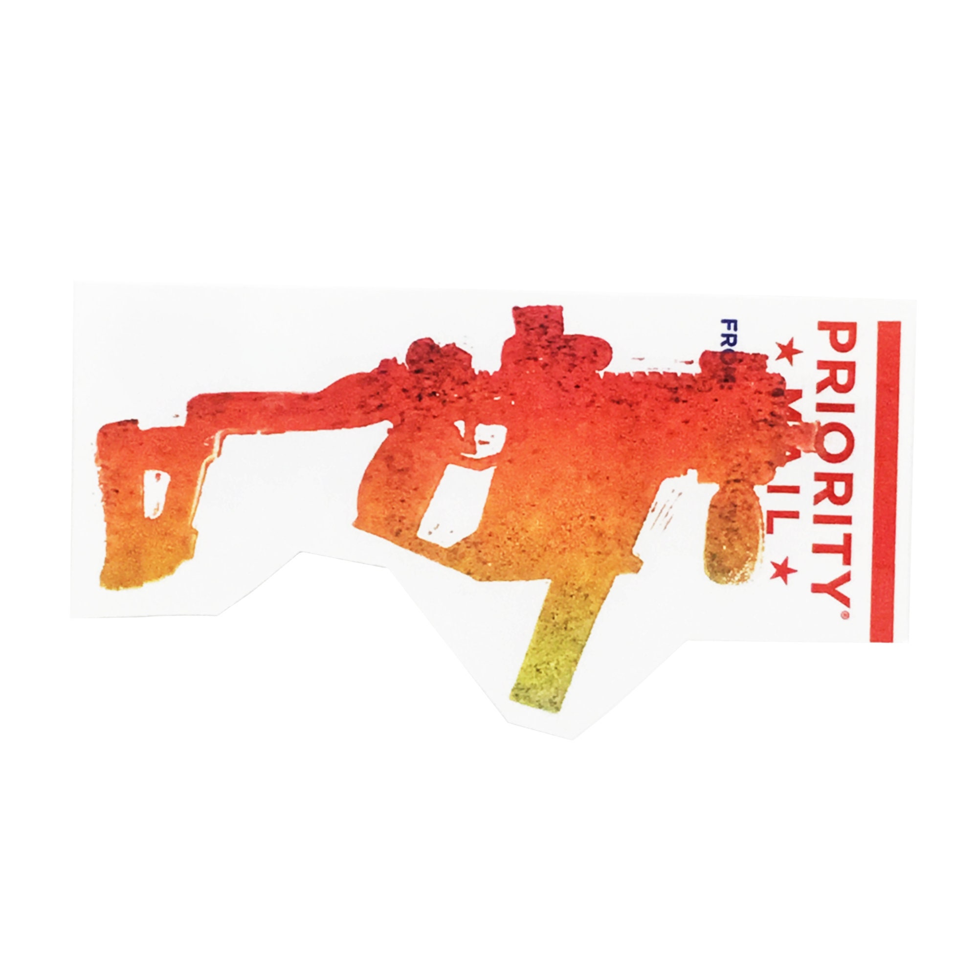 Submachine Gun SMG Linocut Graffiti Slap Stickers Combo Pack - Etsy