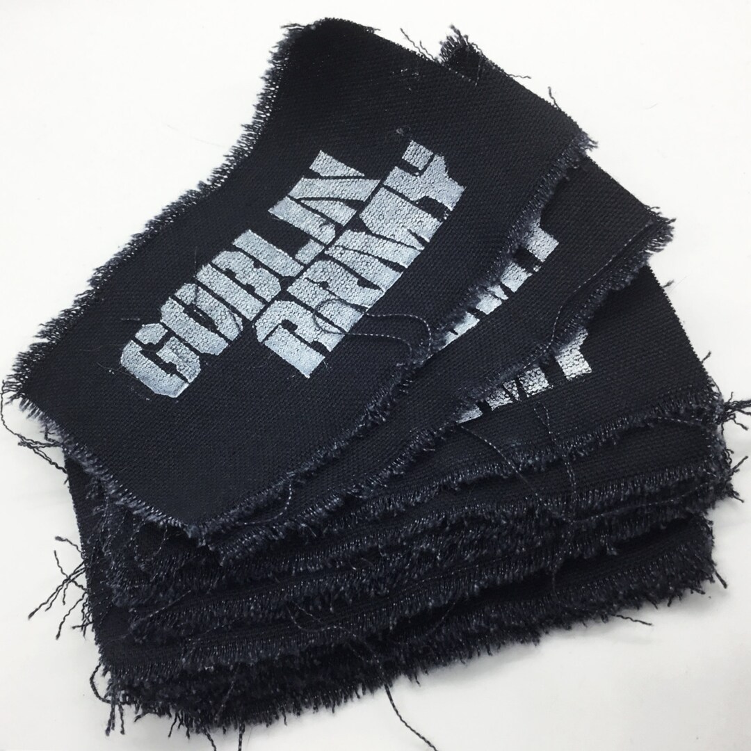 Goblin Army Military Text Linocut Patch - Etsy