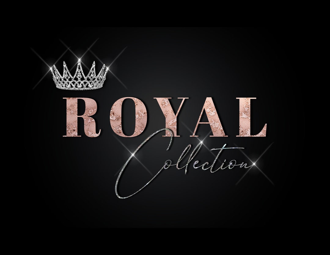 Rose Gold Logo, Crown Logo, Royal Queen Logo, Beauty Logo, Hair Salon ...