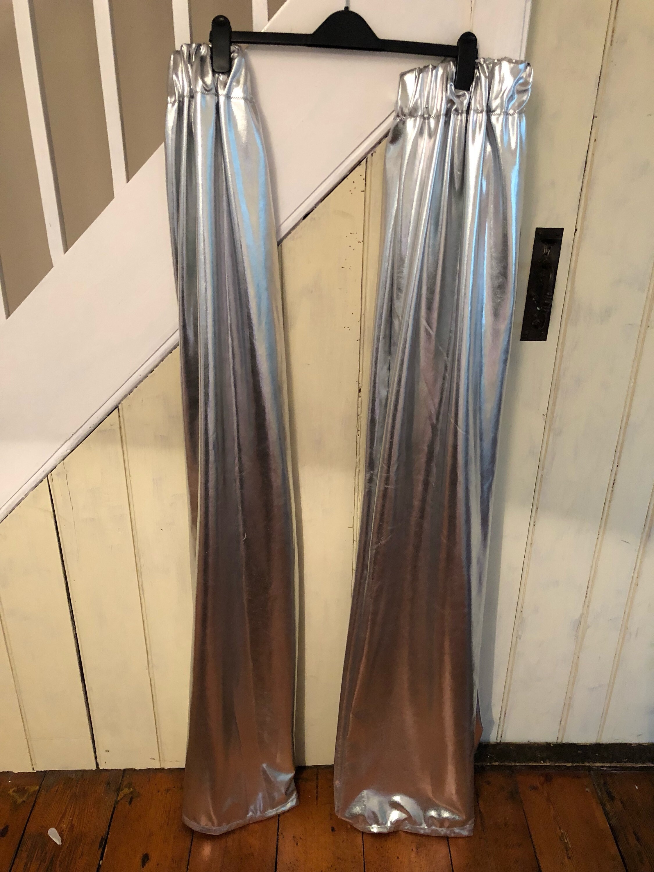 Stilt Covers in Shiny Metallic Material for Stilt Walkers and - Etsy UK