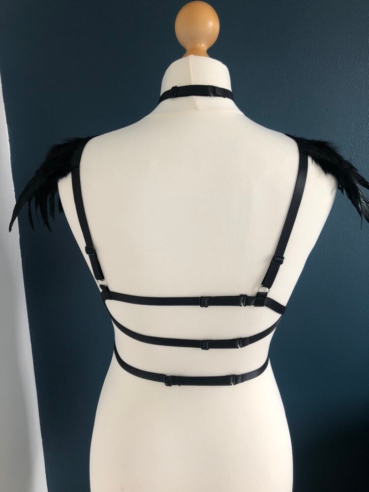 Festival Feather Body Harness Festival Fashion Bikini Harness | Etsy