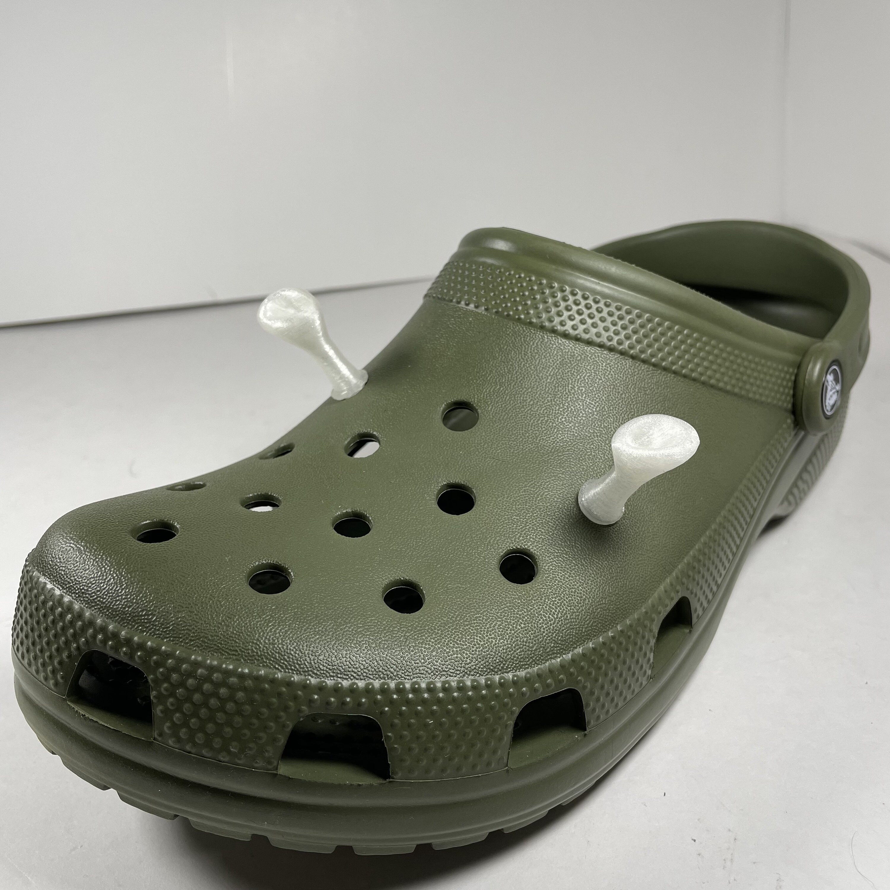 Shrek Ears Croc Charm Glow in the Dark Solid Green - Etsy