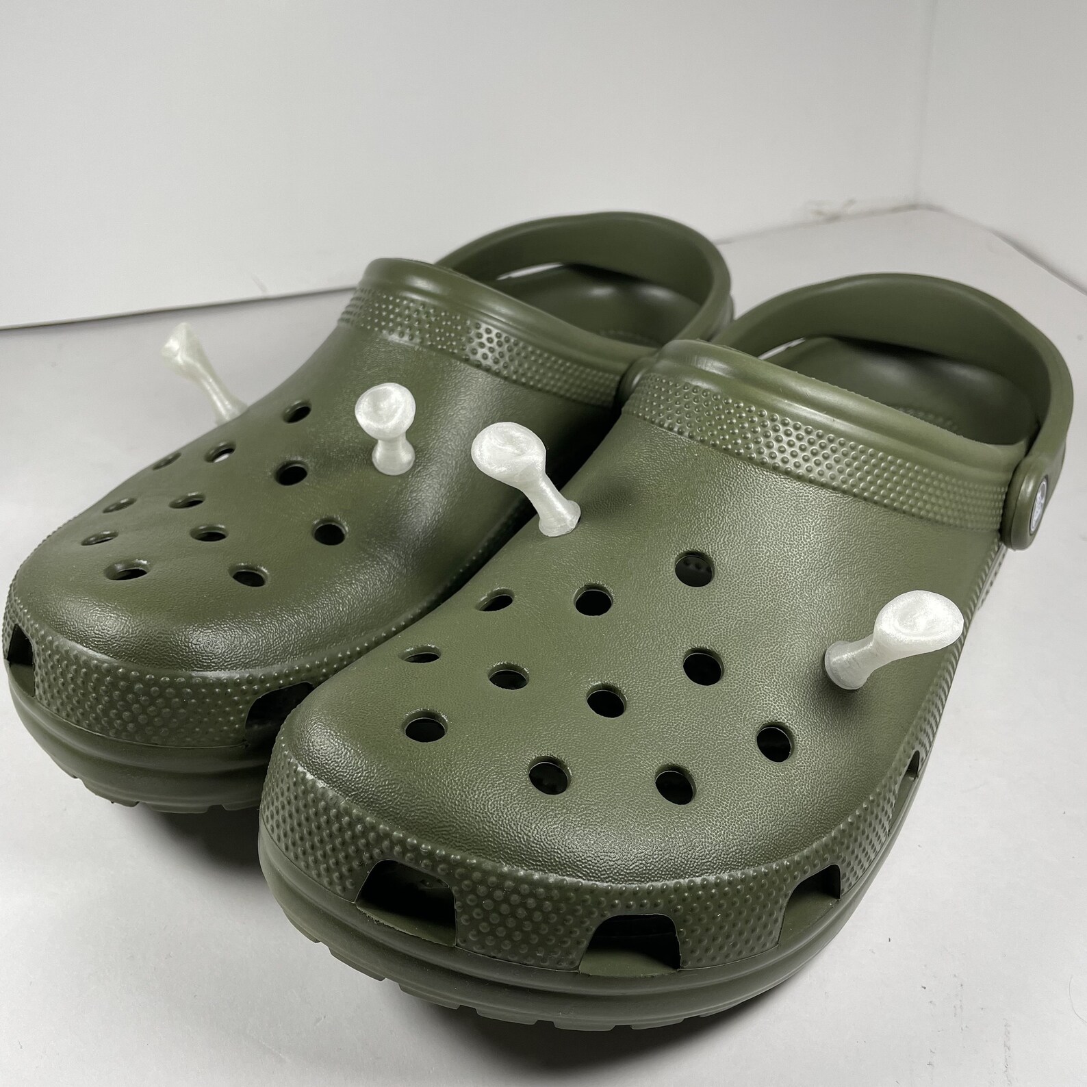 Shrek Ears Croc Charm Glow in the Dark Solid Green - Etsy