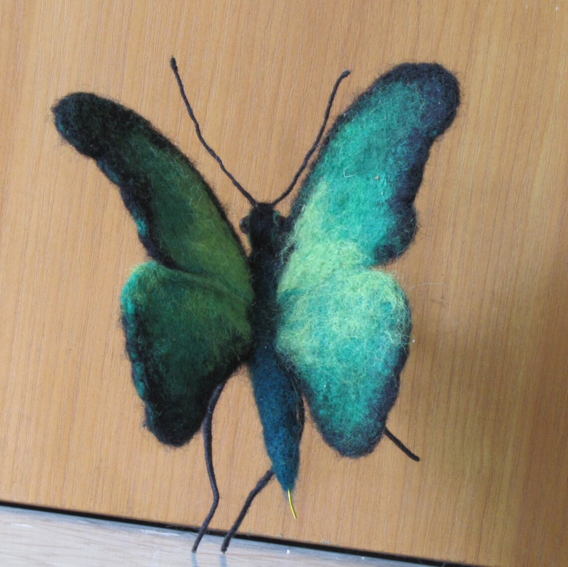 Butterfly Made of Wool Realistic Butterfly Felted Insect Decoration for ...