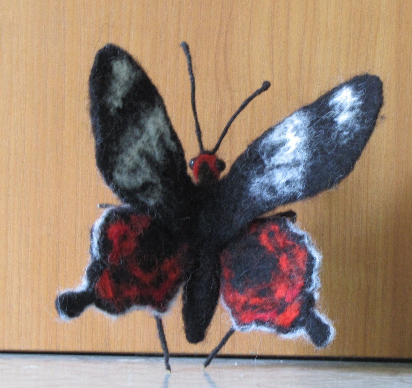 Butterfly Made of Wool Realistic Butterfly Felted Insect Decoration for ...