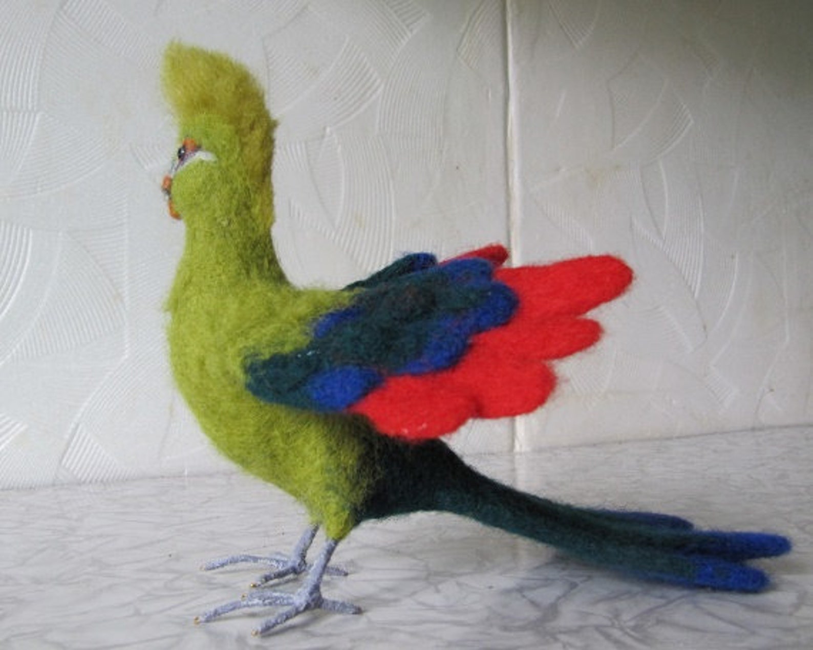 Bird of Paradise Bird of Wool Felt Bird - Etsy