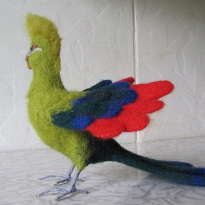 Bird of Paradise Bird of Wool Felt Bird - Etsy