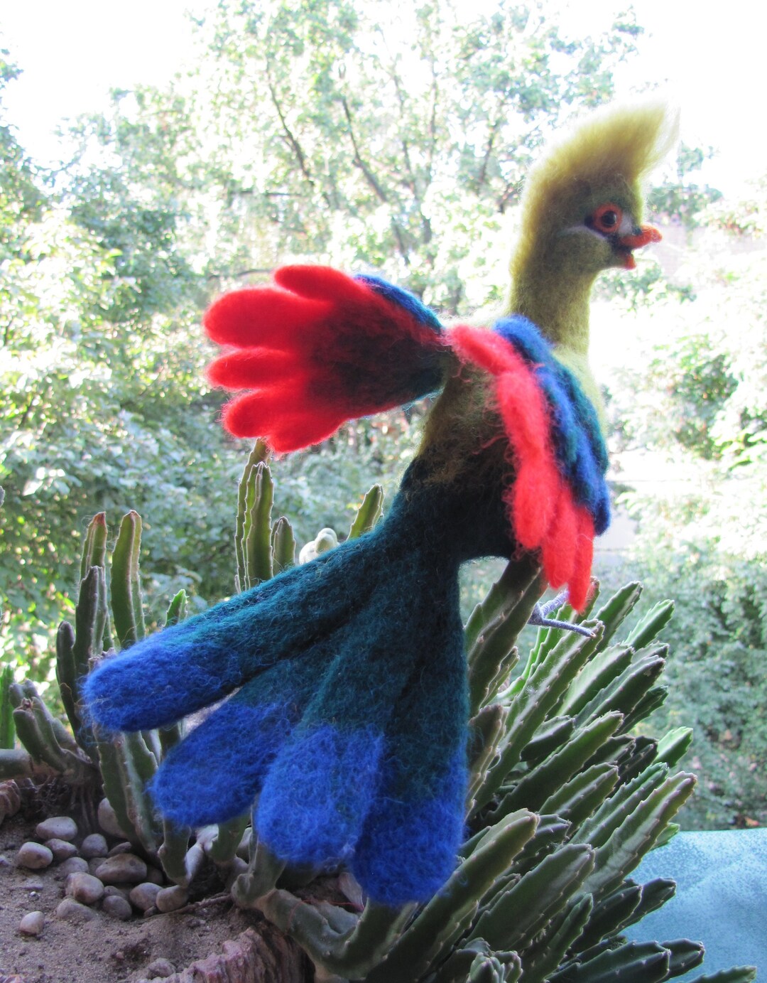 Bird of Paradise Bird of Wool Felt Bird - Etsy