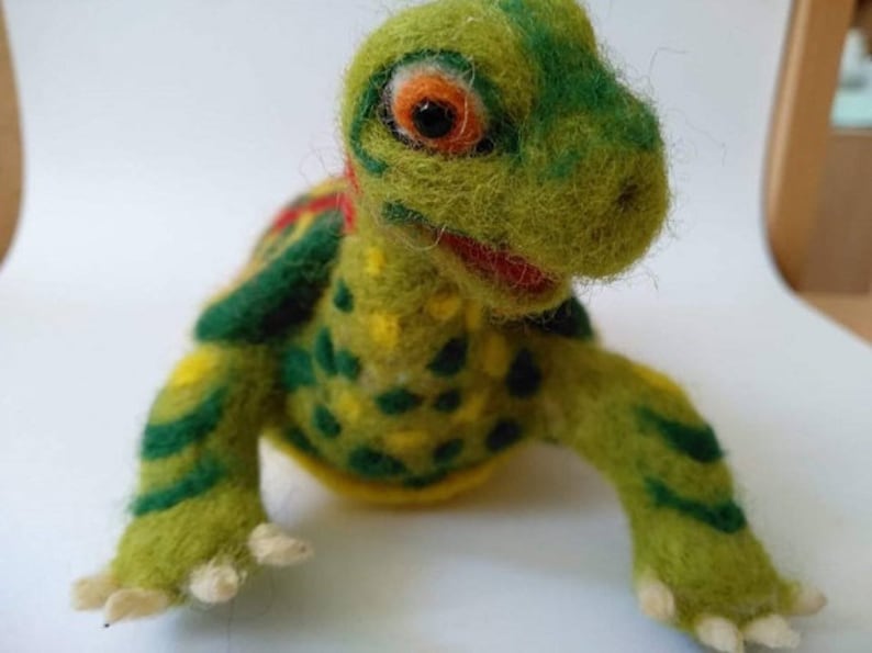 Turtle Felt Turtle Figurine Turtle Made of Wool | Etsy