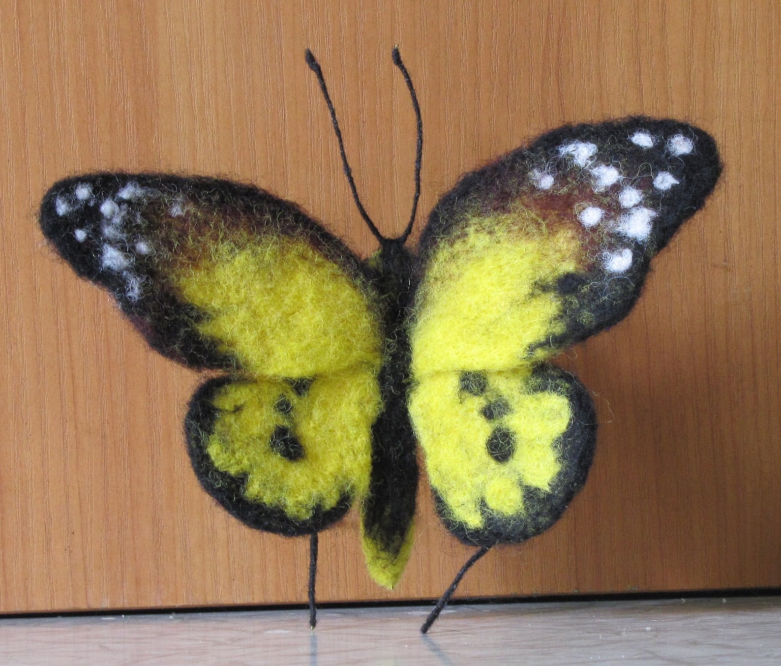 Butterfly Made of Wool Realistic Butterfly Felted Insect Decoration for ...