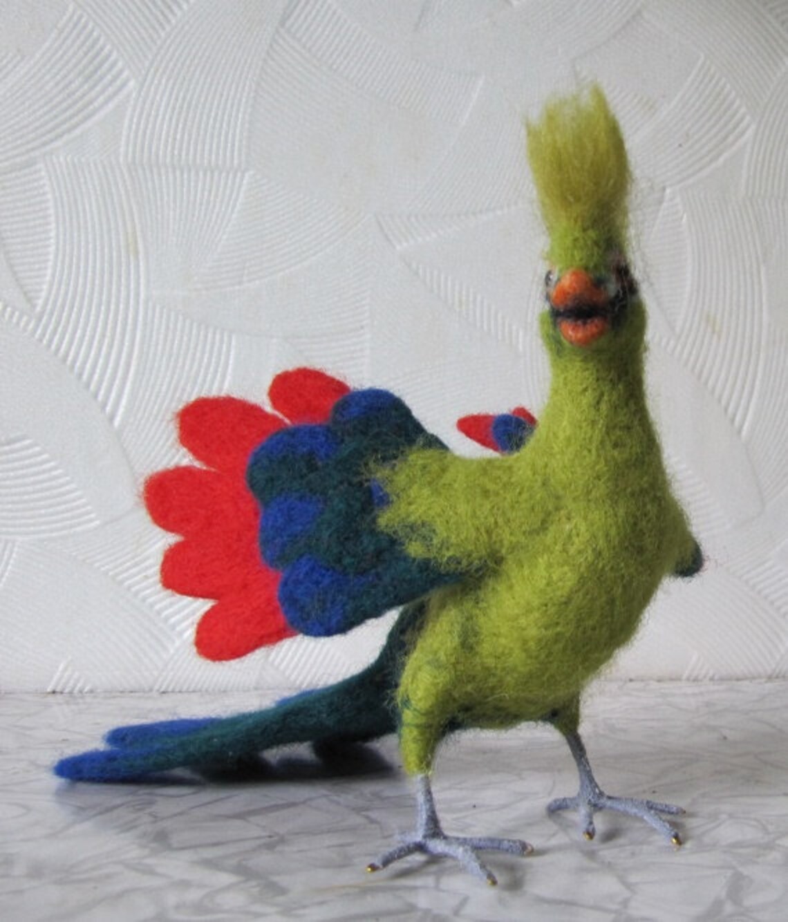 Bird of Paradise Bird of Wool Felt Bird - Etsy