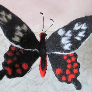 Butterfly Made of Wool Realistic Butterfly Felted Insect Decoration for ...