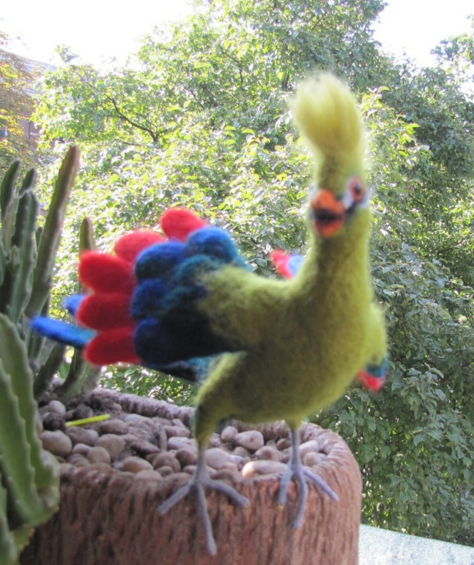 Bird of Paradise Bird of Wool Felt Bird - Etsy