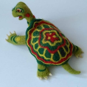 Turtle Felt Turtle Figurine Turtle Made of Wool - Etsy