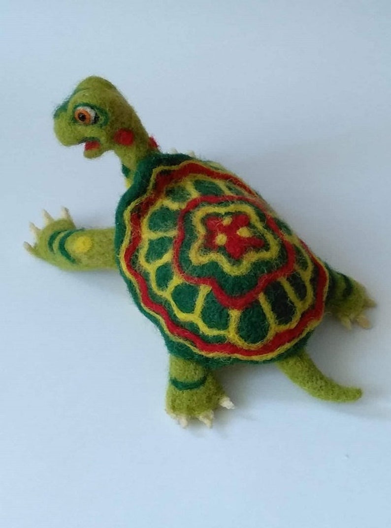 Turtle Felt Turtle Figurine Turtle Made of Wool - Etsy