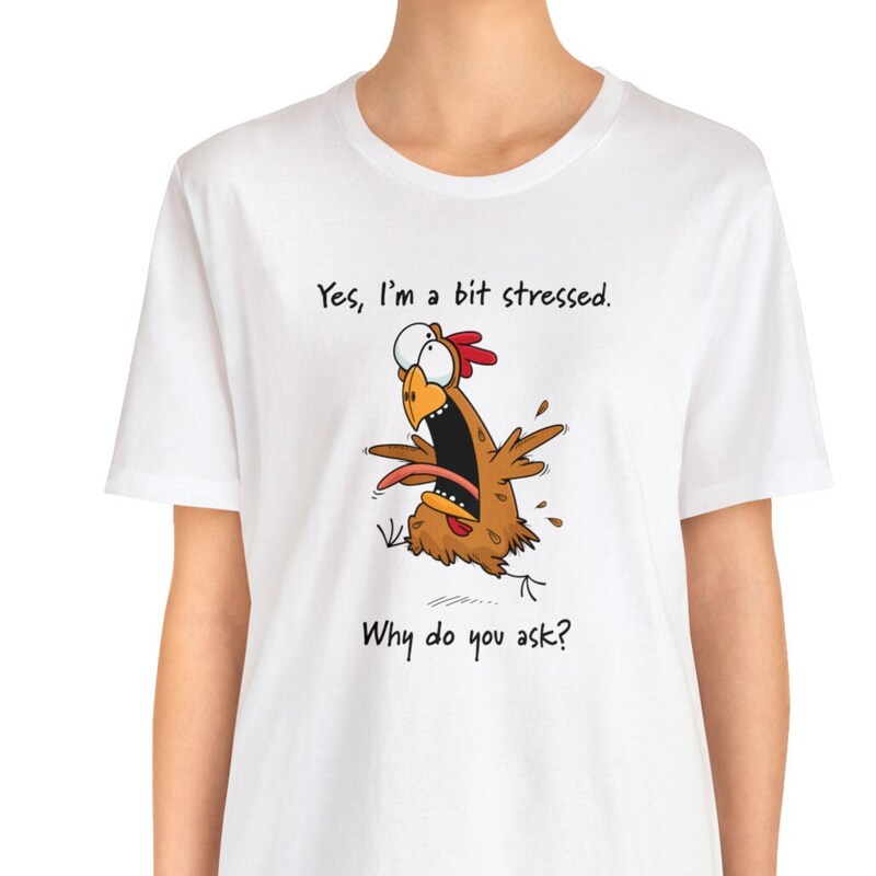 Stressed Cartoon Chicken - Etsy