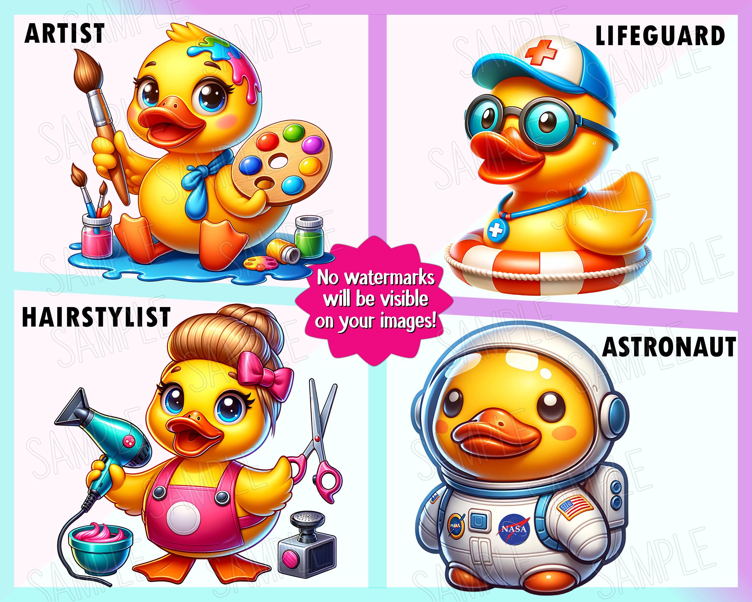 Rubber Duck Professions Clipart PNG Bundle | Cruising Ducks | Animal ...
