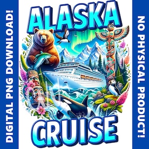 Alaska Cruise Instant Download File PNG | Watercolor | Cruise Clipart ...