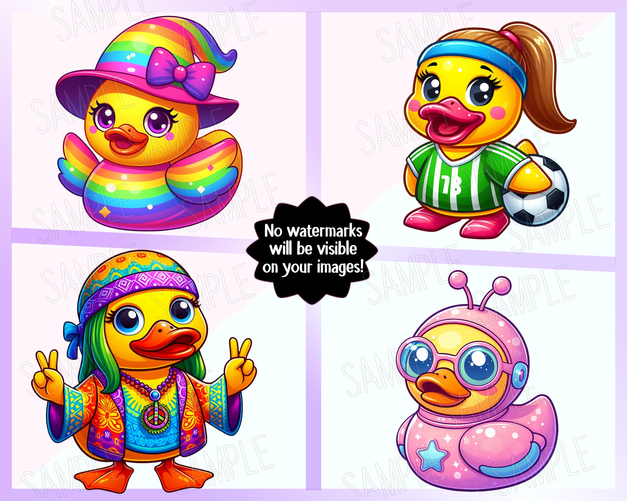 Girly Halloween Rubber Duck Clipart | 24 Cute Duck Pngs in Costumes ...