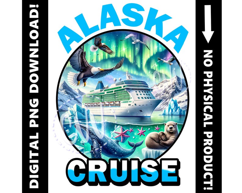 Alaska Cruise PNG | Northern Lights, Cruise Ship, Alaska Vacation ...