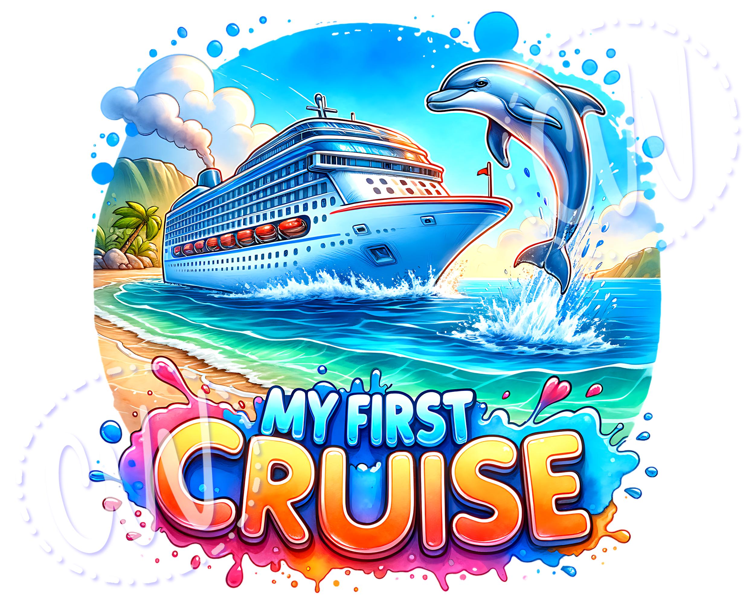 My First Cruise Instant Download File PNG | Watercolor | Cruise Clipart ...