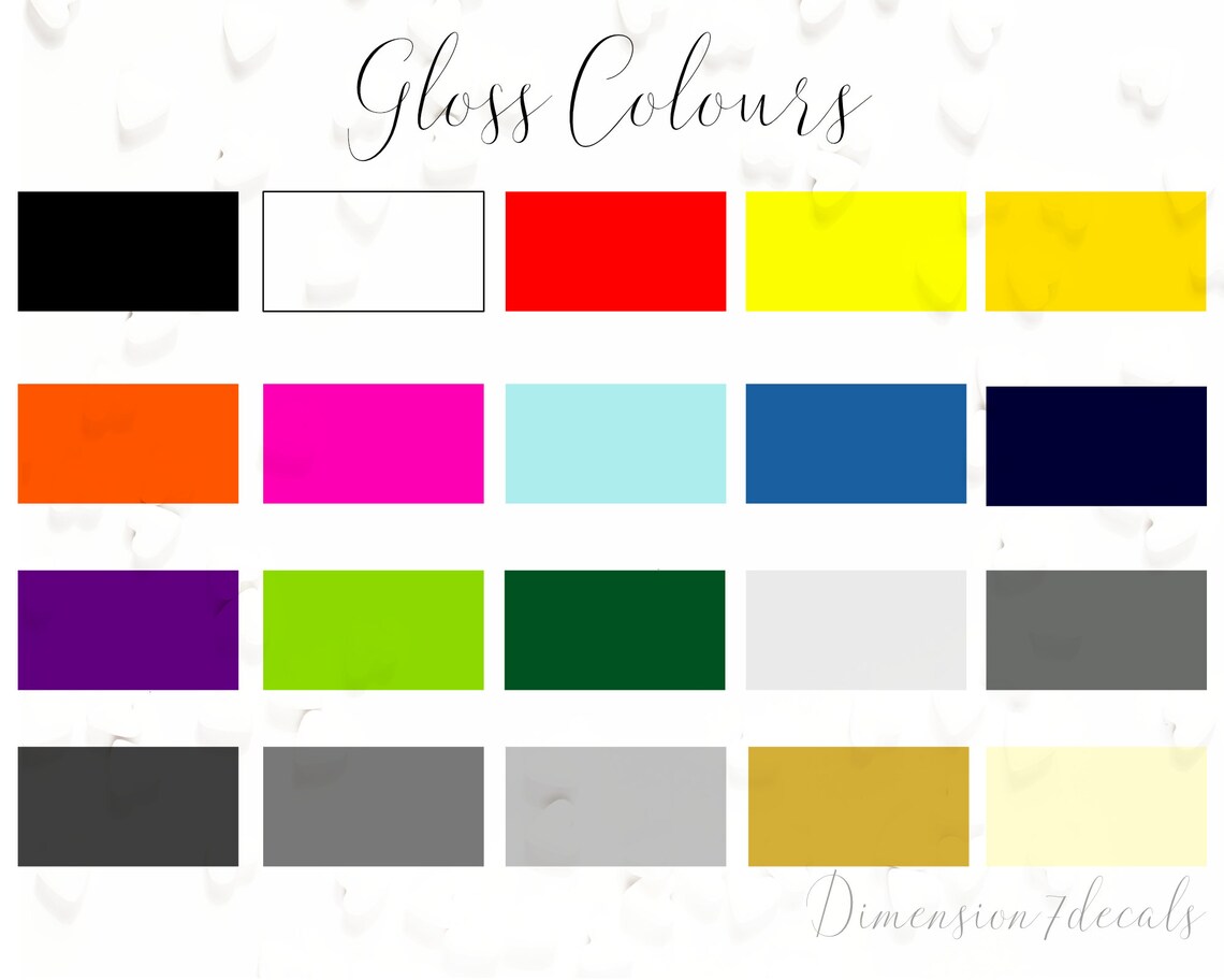 Alphabet Decals Script Font Self Adhesive Transfers Premium - Etsy