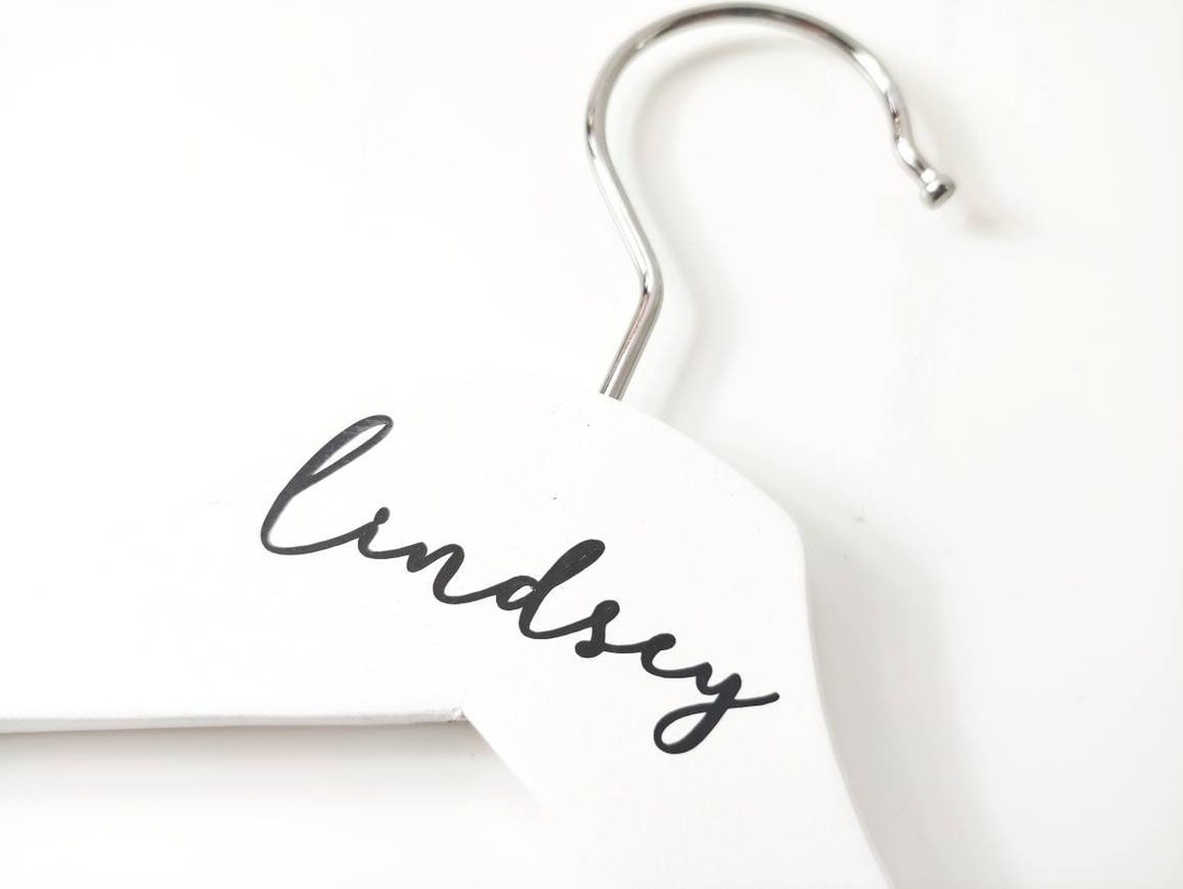 Wedding Decals, Permanent Name and Role Stickers for Coat Hangers in ...