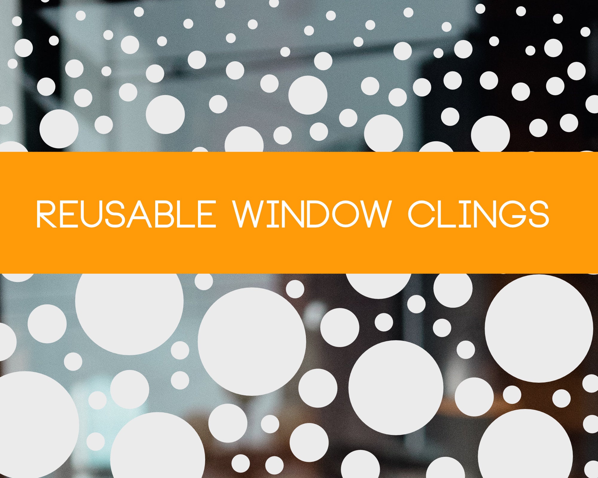 200 Reusable Snow Stickers for Windows Round Clings for - Etsy