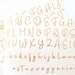 Alphabet Decals Script Font Self Adhesive Transfers Premium - Etsy