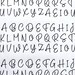 Alphabet Decals, Script Font, Self Adhesive Transfers, Premium ...