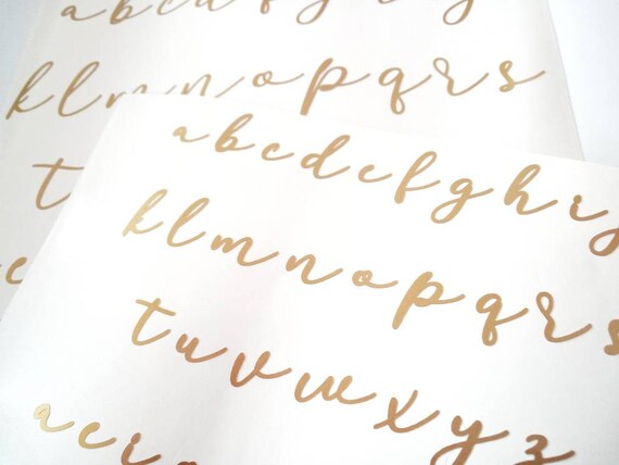 Permanent Alphabet Decals for Labelling Self Adhesive | Etsy