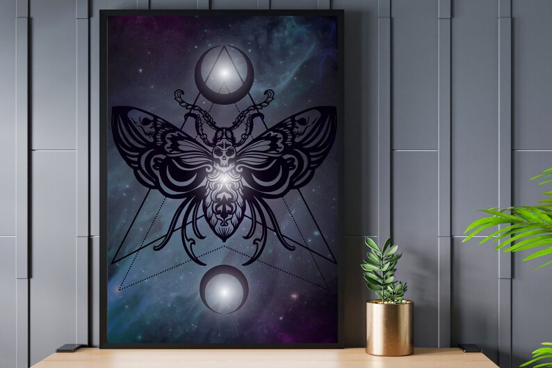 Death Moth Art Print Deathmoth Portrait Matte Poster Print - Etsy