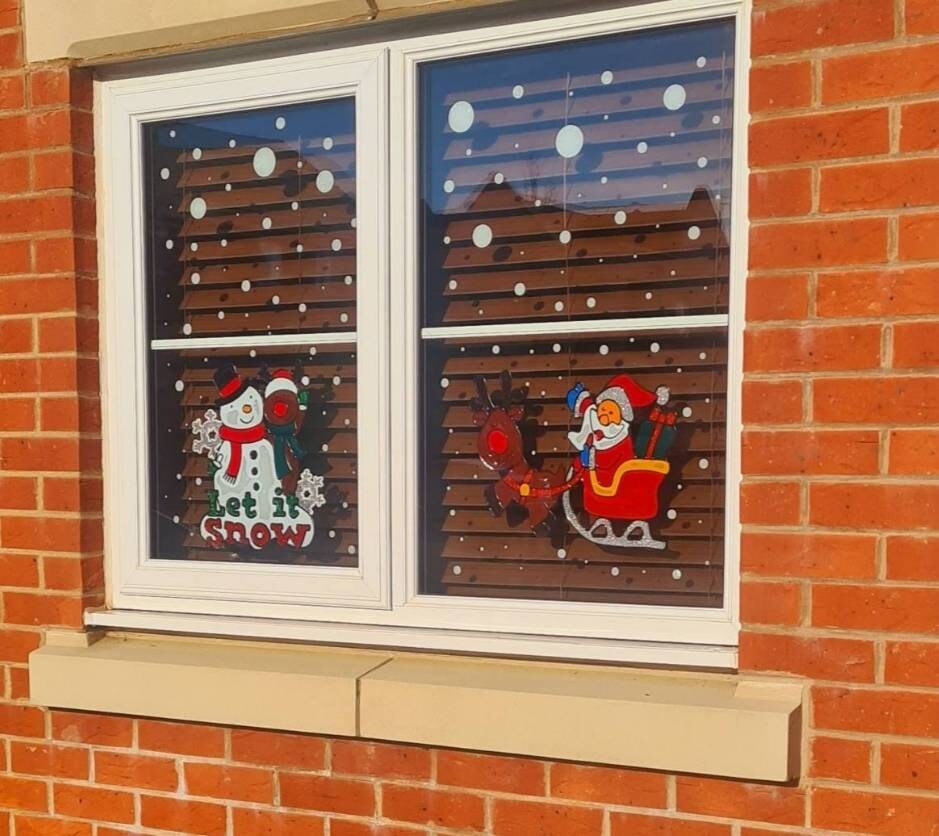 200 Reusable Snow Stickers for Windows Round Clings for - Etsy