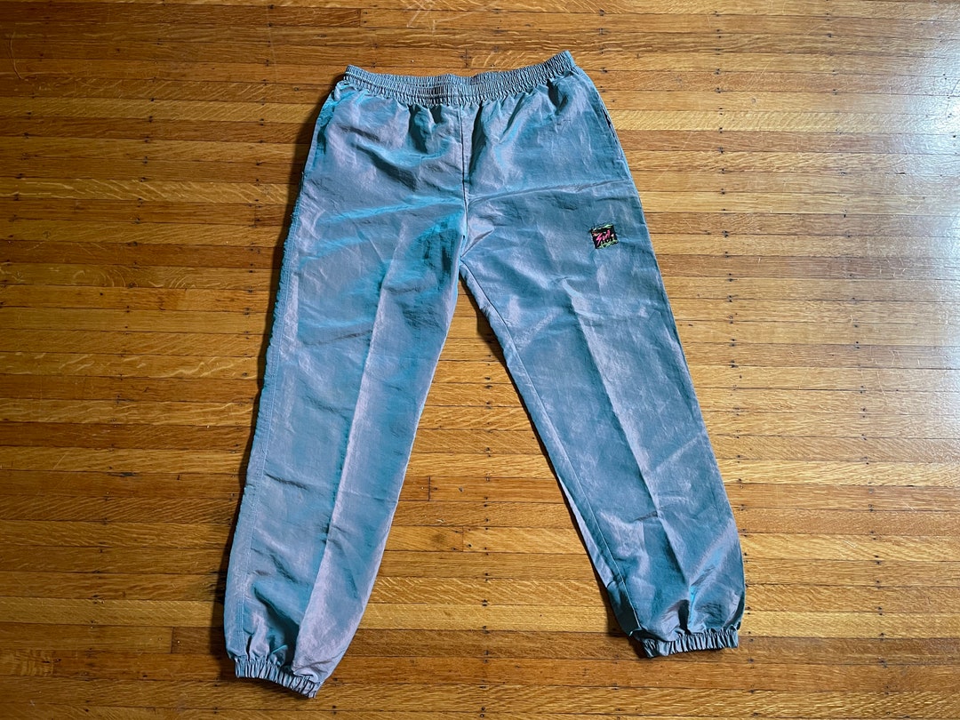 1990s Surf Style Iridescent Windbreaker Pants - Etsy