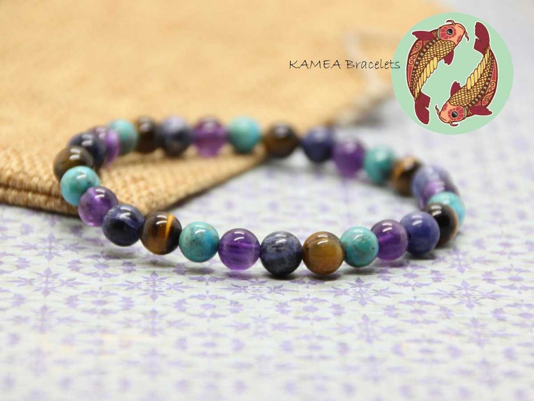 Bracelet en perles naturelles 6mm Zodiaque Poisson - Etsy France Bracelet en perles naturelles 6mm Zodiaque Poisson - Etsy France