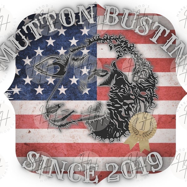 Mutton Bustin Svg - Etsy