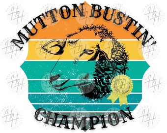 Mutton Busting Svg - Etsy