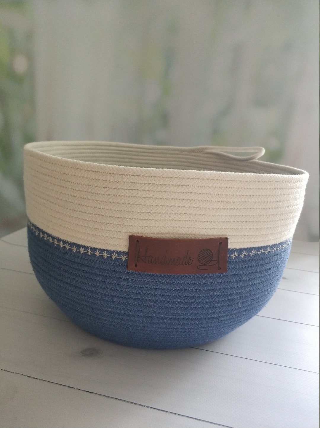 Rope Basket Cotton Cord Basket Storage Bowls Cotton Cord Bowls Decor in ...