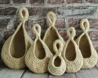 Rustic Hanging Basket | Etsy