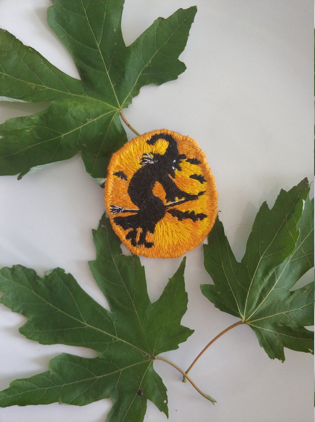 Brooch Witch With Broom Brooch Stitch Witch Halloween Decor Baba Yaga ...
