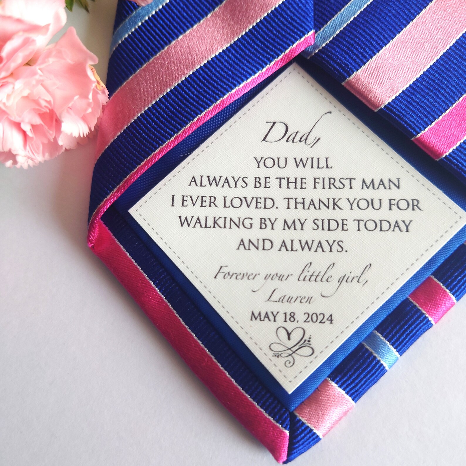 Dad You Will Always Be the First Man I EVER Loved Tie Patch - Etsy