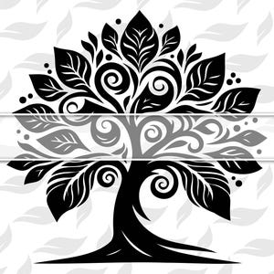 Decorative Trees Cutting Files for Cricut and Silhouette, Trees Svg ...