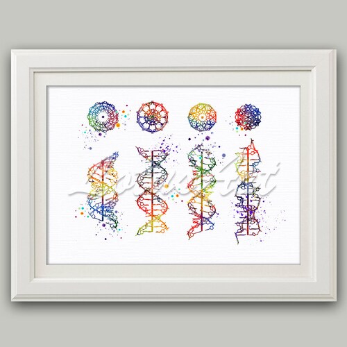 Microscope Art Print Medical Decor Science Art Biology Art - Etsy