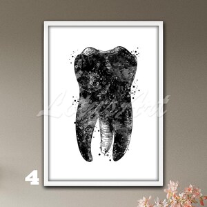 Tooth Anatomy Watercolor Print: Dentist Office Decor - Etsy