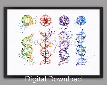 DNA and Genetics Posters - Etsy