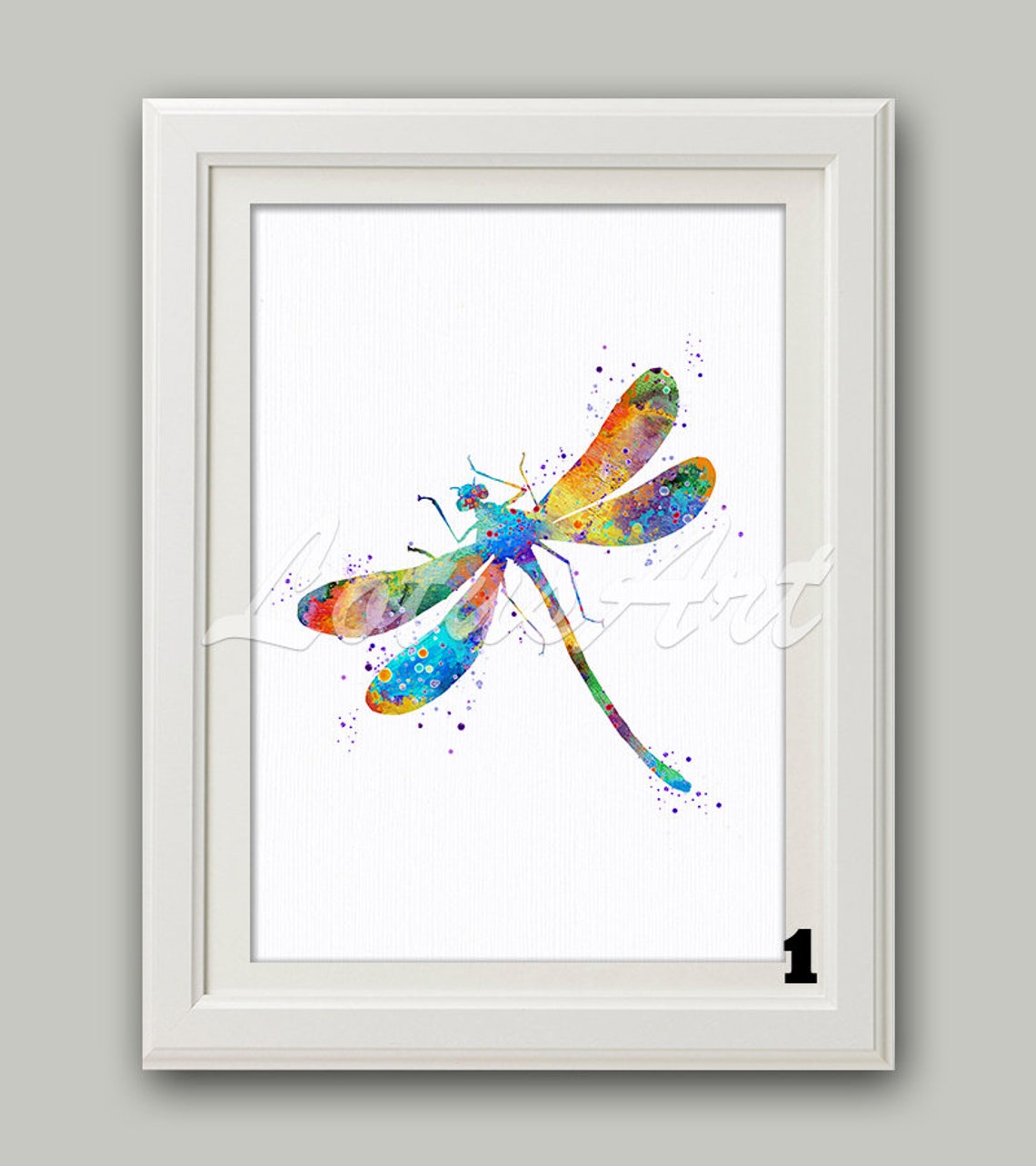 Dragonfly Wall Art Watercolor Print Home Decor Kids Room Decor | Etsy